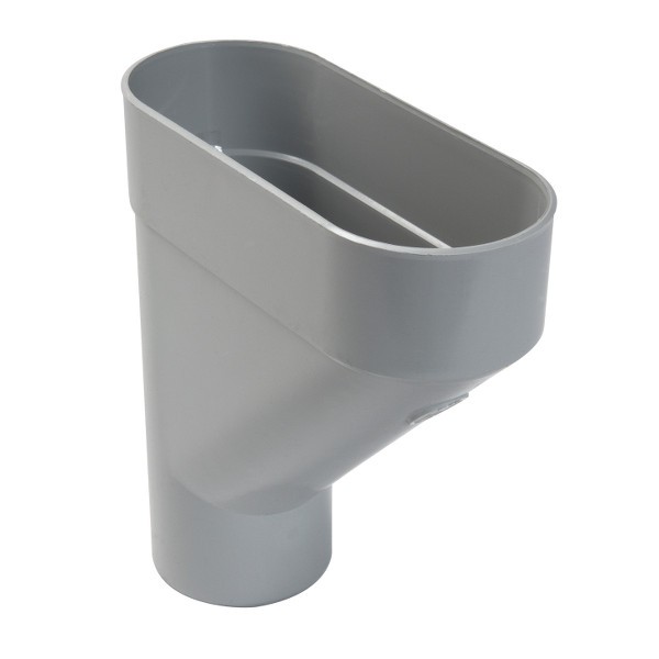 Jambonneau PVC pout Gouttière Gris Nicoll, d 100 cm - toiture-online.com