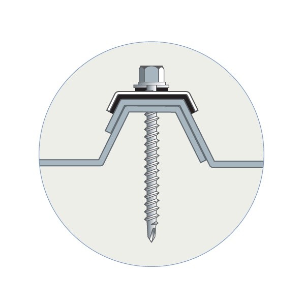 50 Fixations pour charpente métallique - Accessoire bac acier - Bac ...